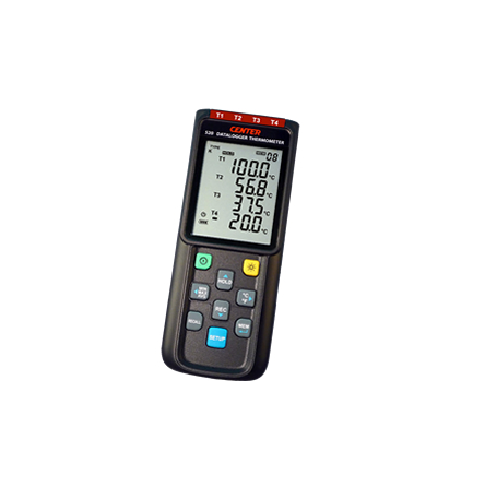 Thermometer (K,J,E,T-Type, 4 Inputs, Datalogger) - CENTER520 — Electric ...